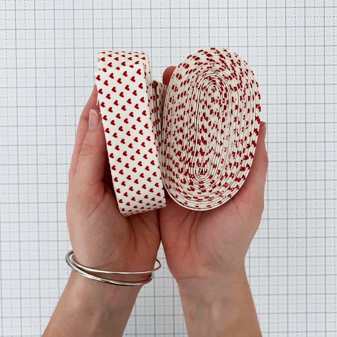 Pre-made Quilt Binding, Quilt Bindings, White and Red Binding ...