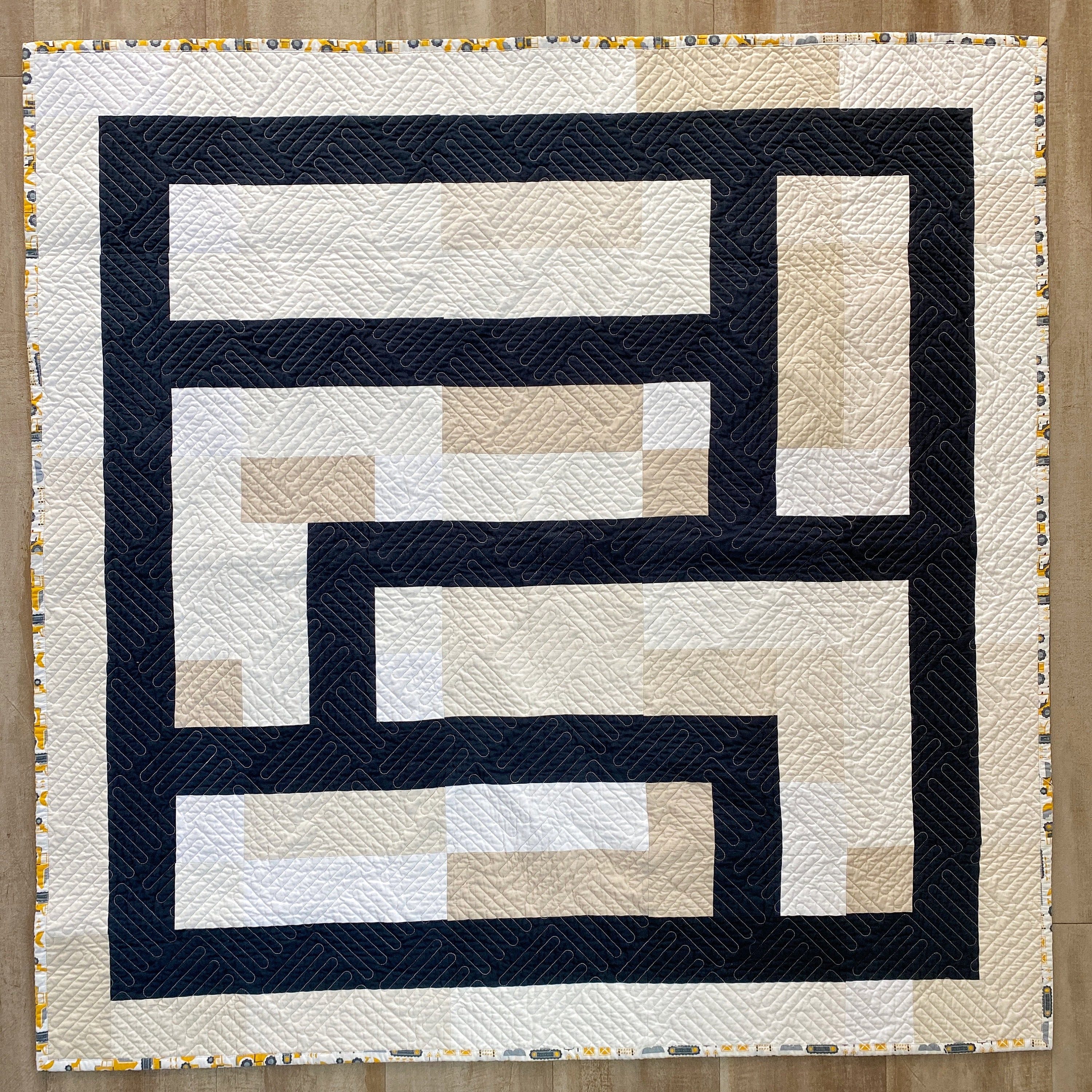 Endless Road Quilt Pattern, Endless Road Playmat Quilt, Kids Play Mat ...