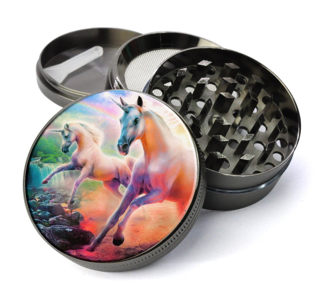 Unicorn Fantasy Scene Extra Large 5 Piece Grinder With Pollen/ Catcher ...