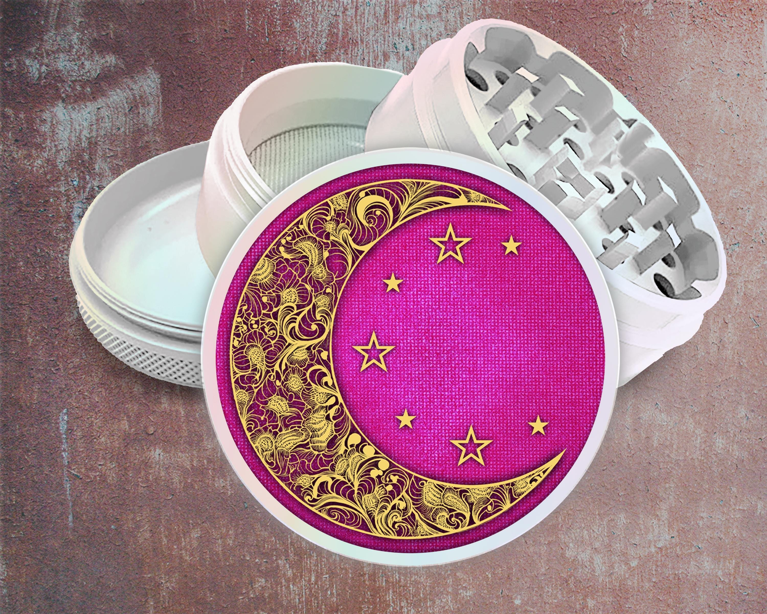 Girly Pink Crescent Moon Grinder, Bachelorette Party Gift, Celestial ...