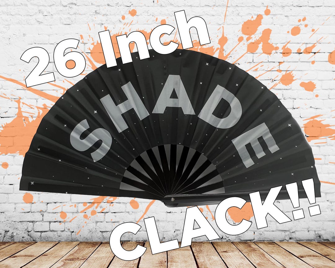 Cowboy Hand Fan, Clacking Fans, Shade Hand Fan, Large Clack Fan, Drag ...