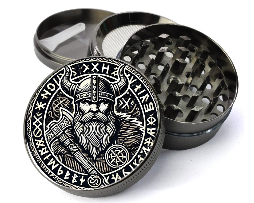 Viking Grinder, Groomsmen Gifts, Norse Mythology Herb Grinder, Bachelor ...