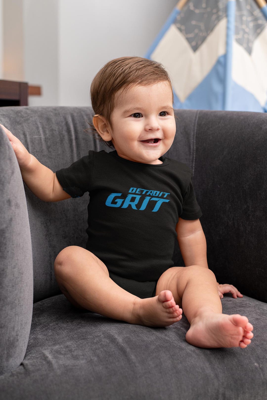 Grit Detroit Football Hard Knocks Infant One-piece Romper Bodysuit and ...