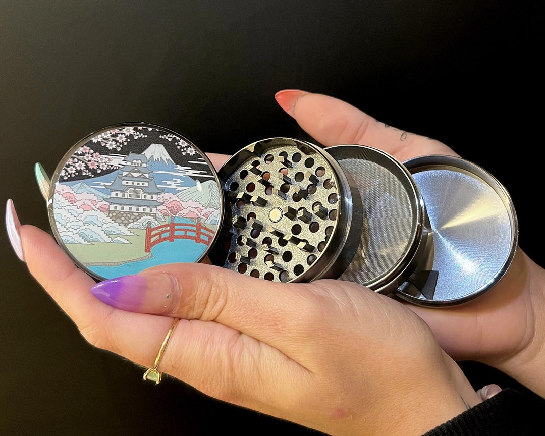 Japanese Style Grinder, Herb Grinder, Traditional Landscape Grinder ...
