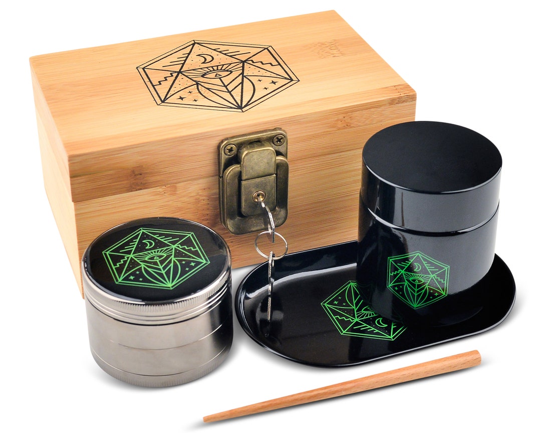 Grinder Gift Box, Whimsigoth Grinder Box, XL Spice Grinder, Smellproof ...