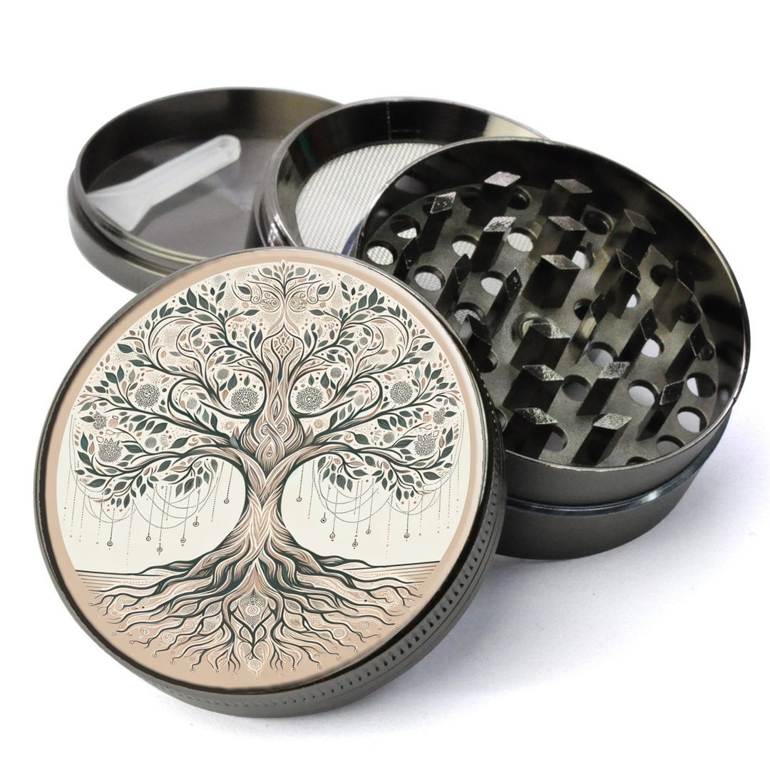 Yggdrasil Tree Grinder, Tree of Life Grinder, Herb Grinder With Catcher ...