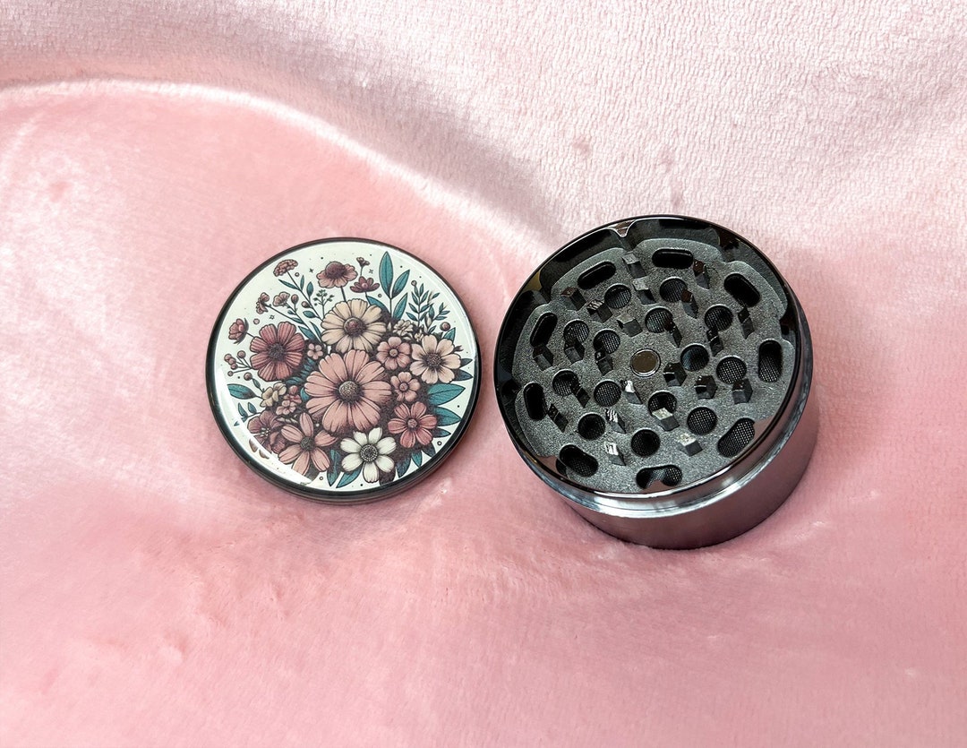 Flowers Grinder, Gifts for Her, Girly Grinder With Catcher, Cute ...