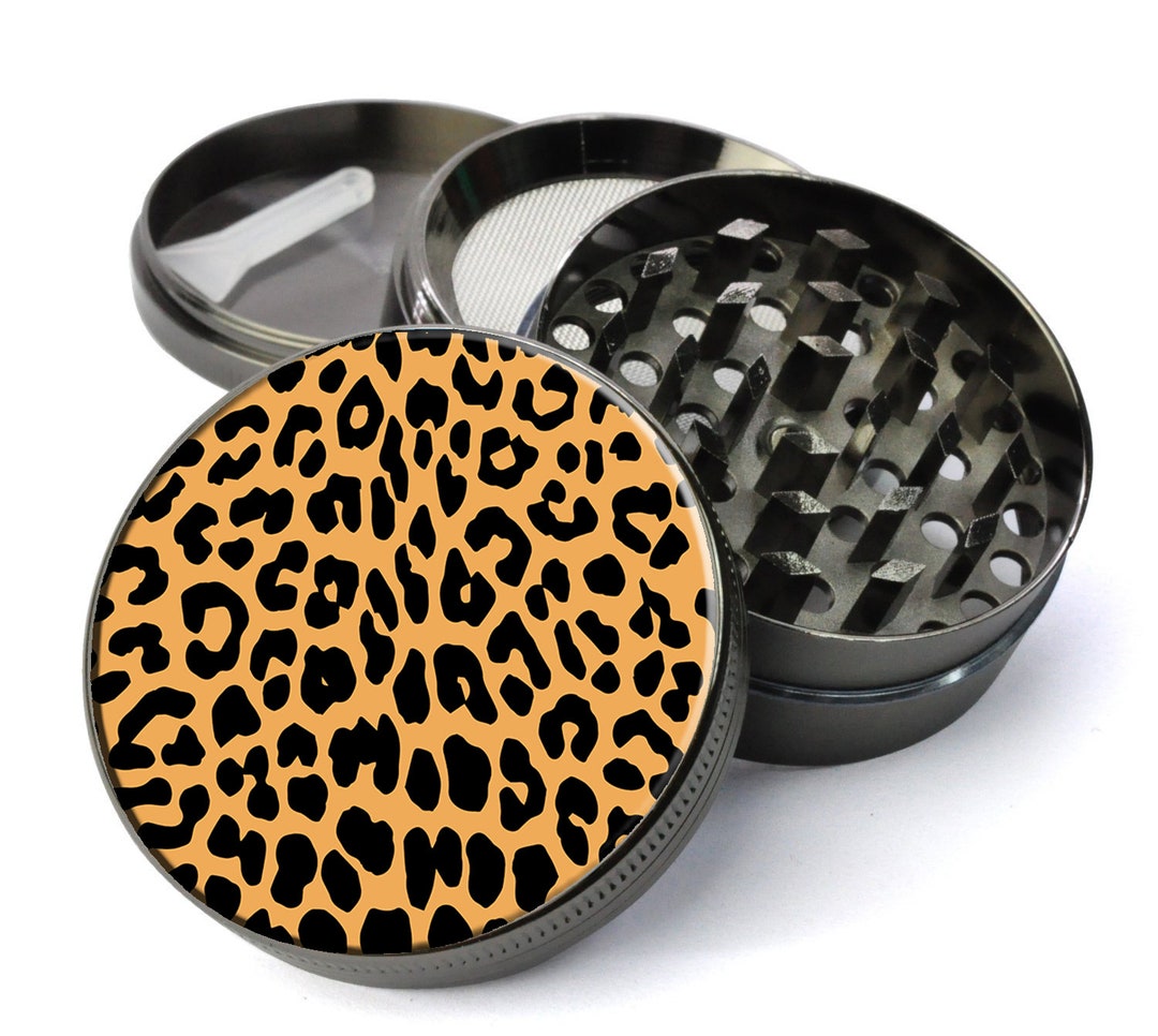 Leopard Print Grinder, Cheetah Grinder, Herb Grinder With Catcher ...