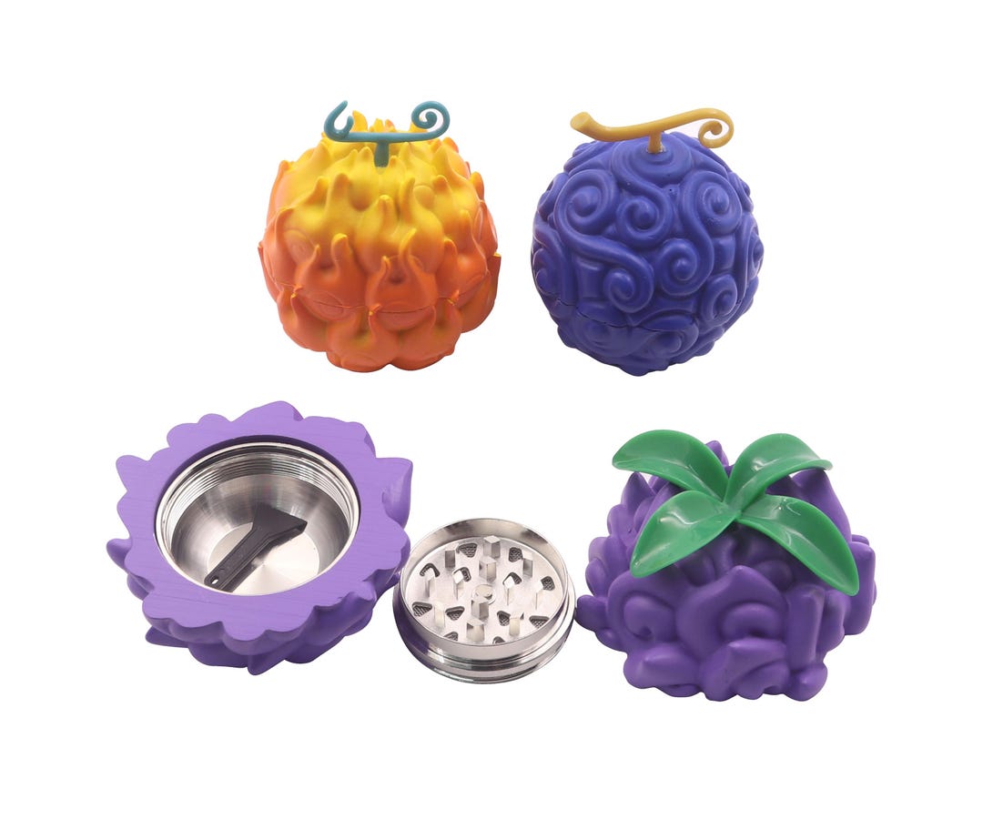 Devil Fruit Herb Grinder – Akuma No Mi 3-piece, Anime Gift for Him ...