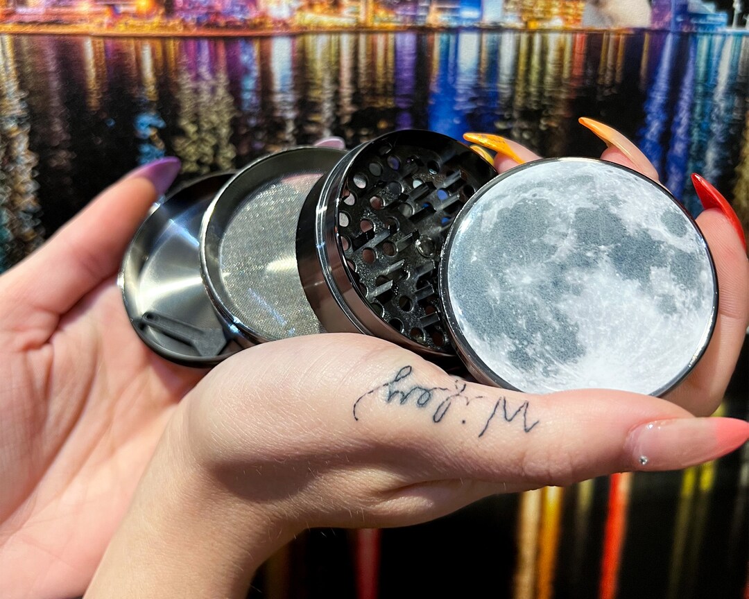 Full Moon Grinder, XL Spice Grinder With Protective Dome, Lunar Grinder ...