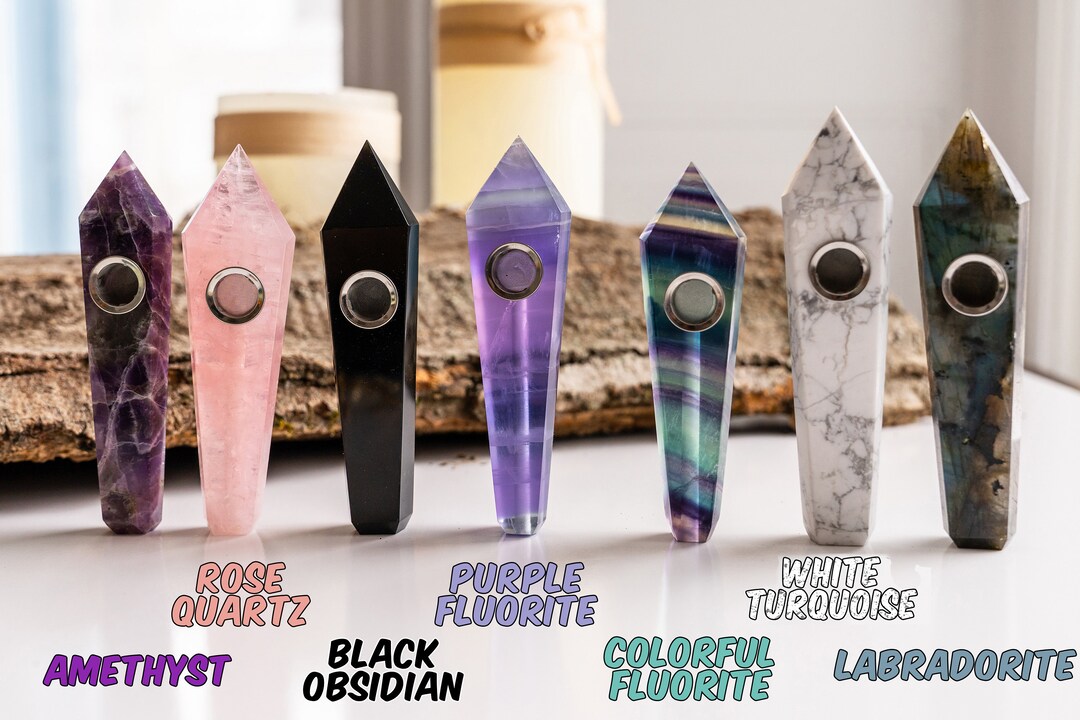 Crystal Smoking Pipe, Herbal Smoking Pipes, Gemstone Pipe, Tobacco Pipe, Crystal Bowl, Smoking ...