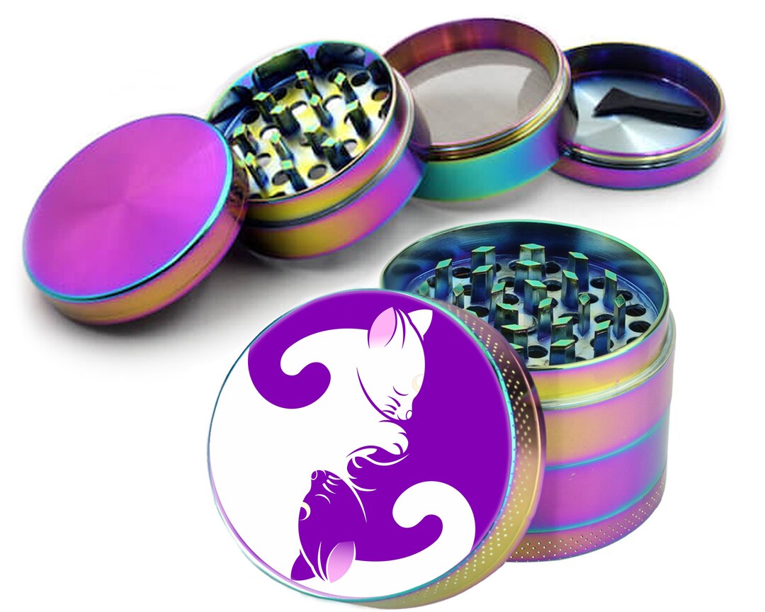 Yin Yang Cats Grinder, Girly Grinder, Cute Grinder, 2.5 Inch Grinder ...