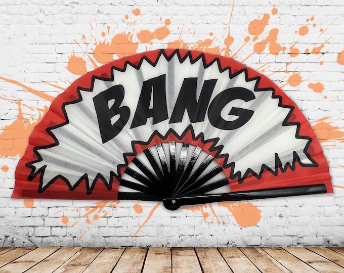 Sublimation Foldable Fan With Black Rim With Pouch (sublimation Blank ...
