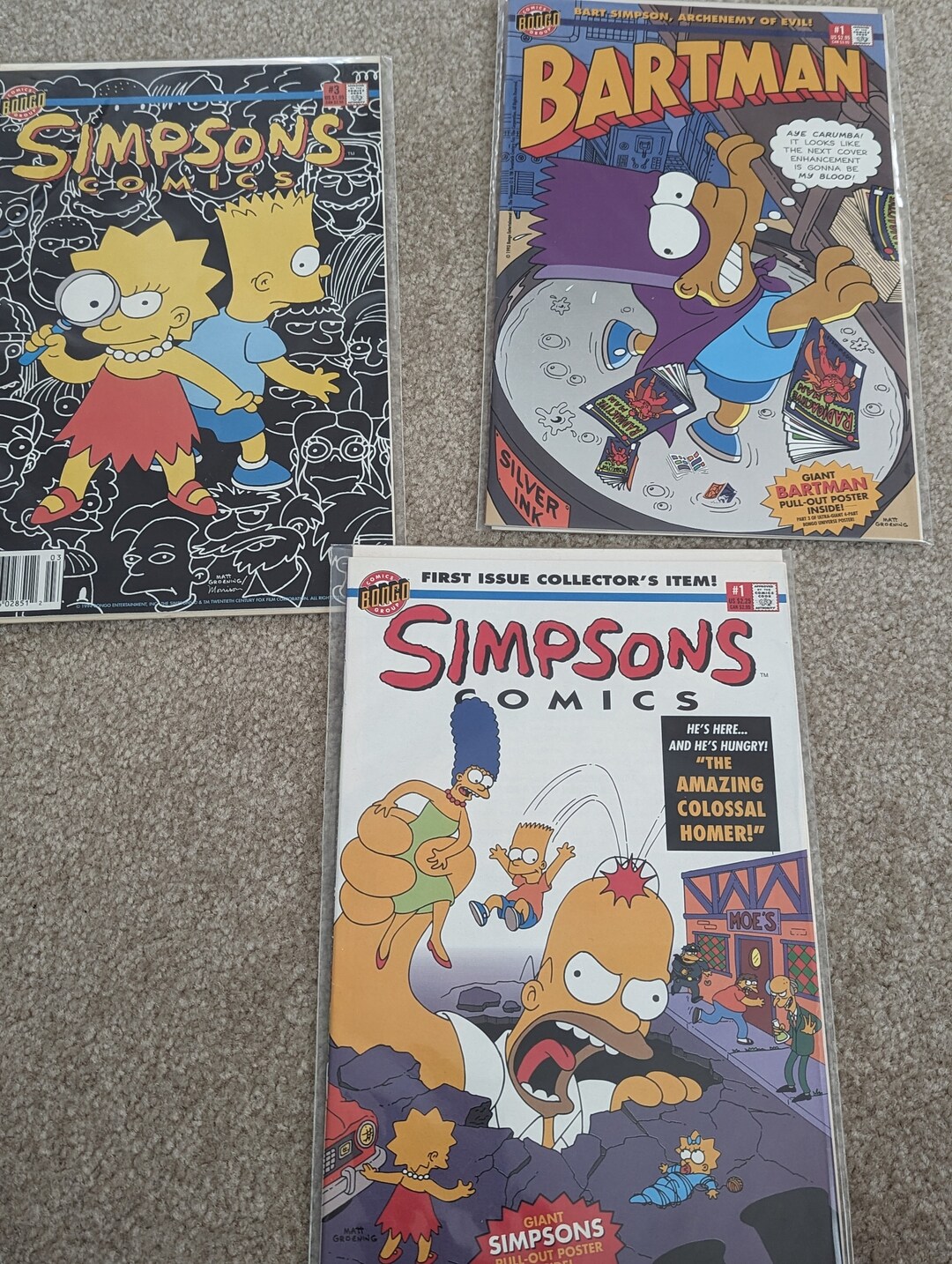 Simpsons Comic Books First Issue Bundle Lot 1993 1994 - Etsy