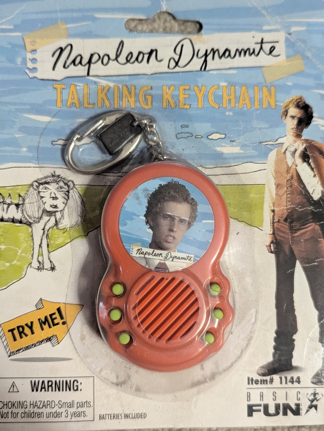 Napoleon Dynamite Talking Keychain Vintage in Box - Etsy