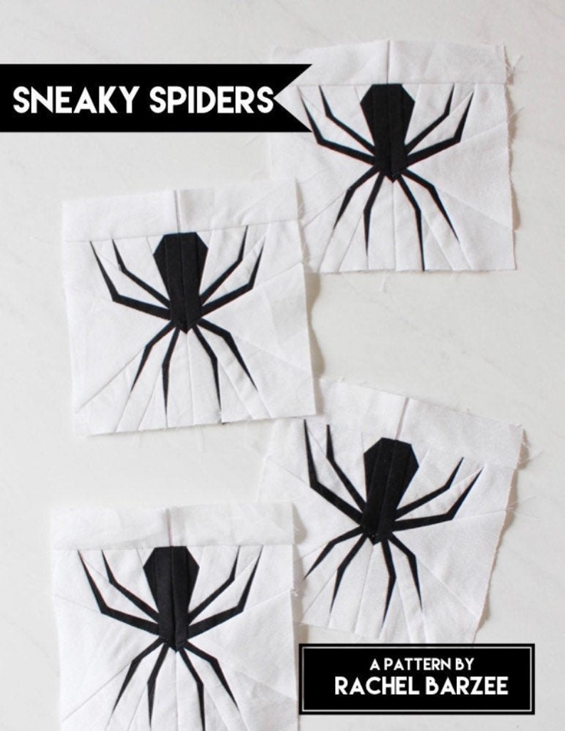Sneaky Spider FPP Block - Etsy
