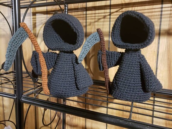 Crochet Grim Reaper doll | Etsy