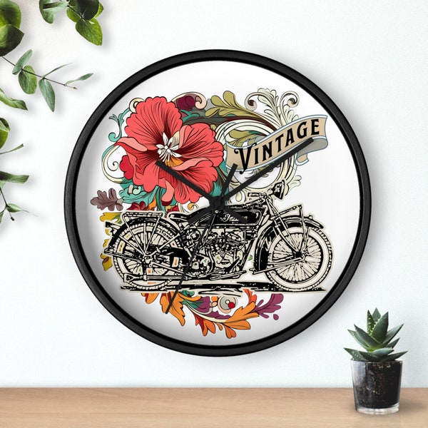 Vintage Motorcycle Wall Clock - Etsy