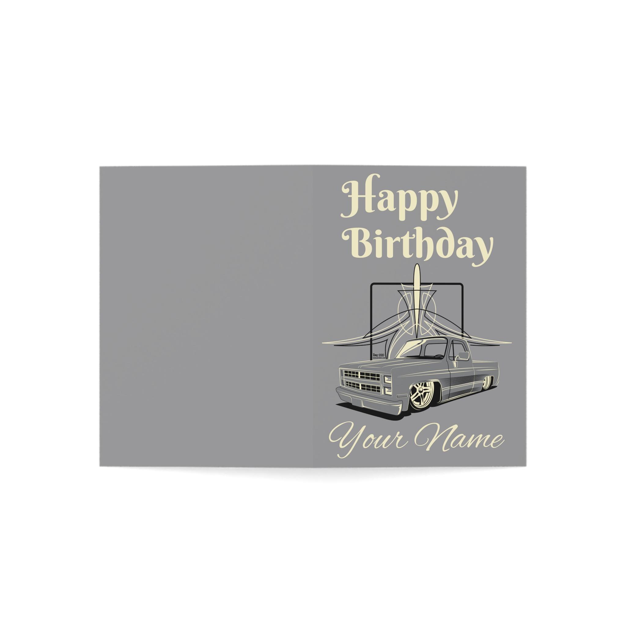 Custom Birthday Greeting Cards Set, Personalized Car Design, Perfect ...