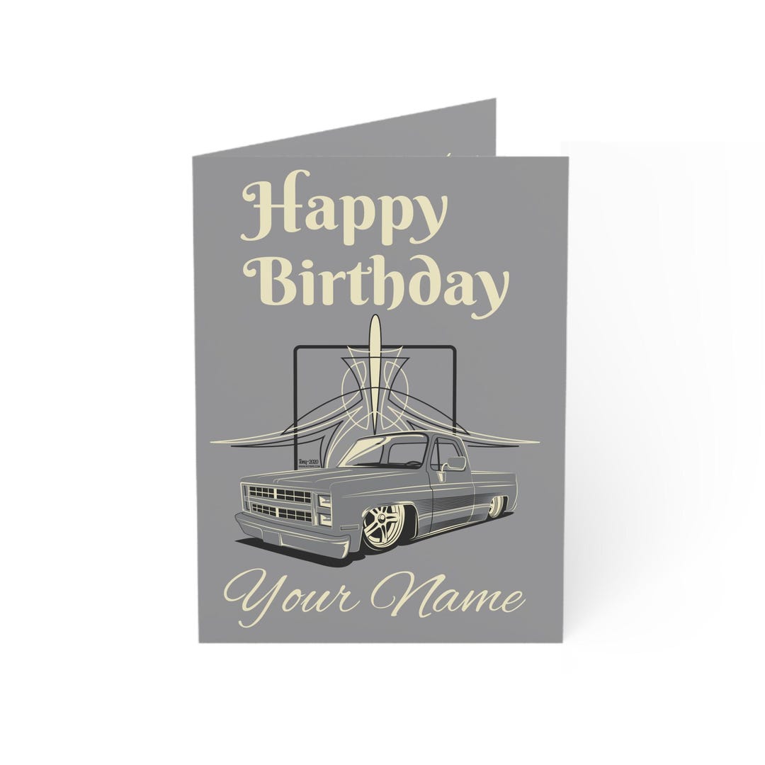 Custom Birthday Greeting Cards Set, Personalized Car Design, Perfect ...