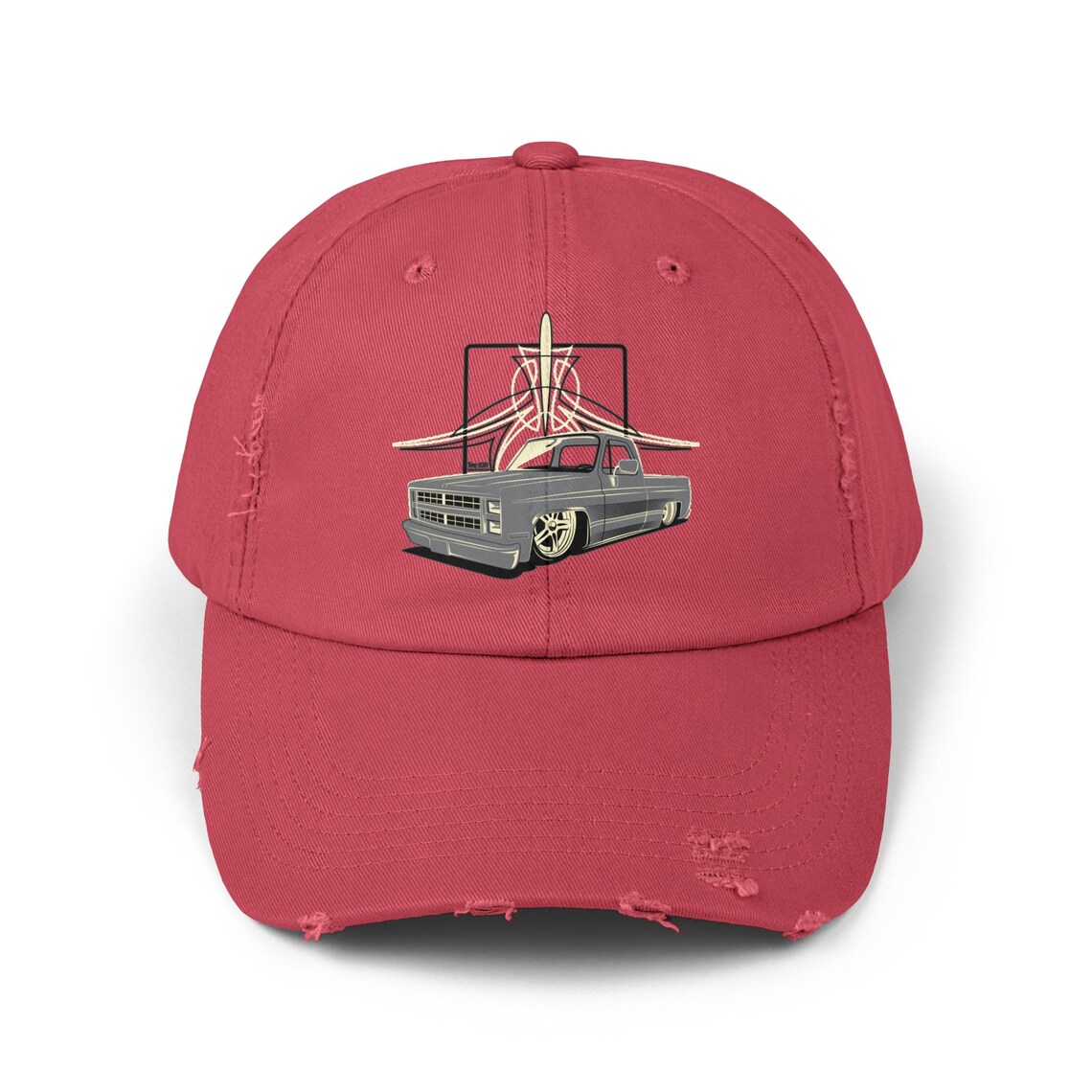 Square Body C10 Chevy Truck-unisex Distressed Cap - Etsy