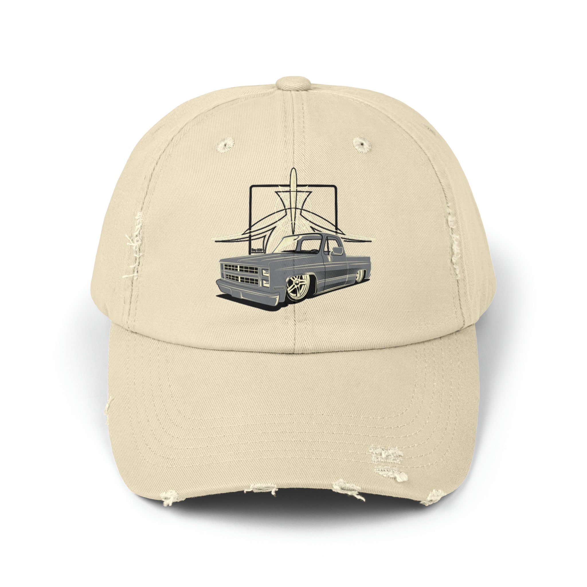 Square Body C10 Chevy Truck-unisex Distressed Cap - Etsy