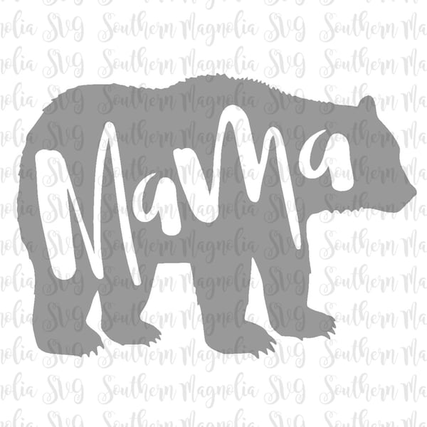 Momma Bear and Cub Clip Art - Etsy