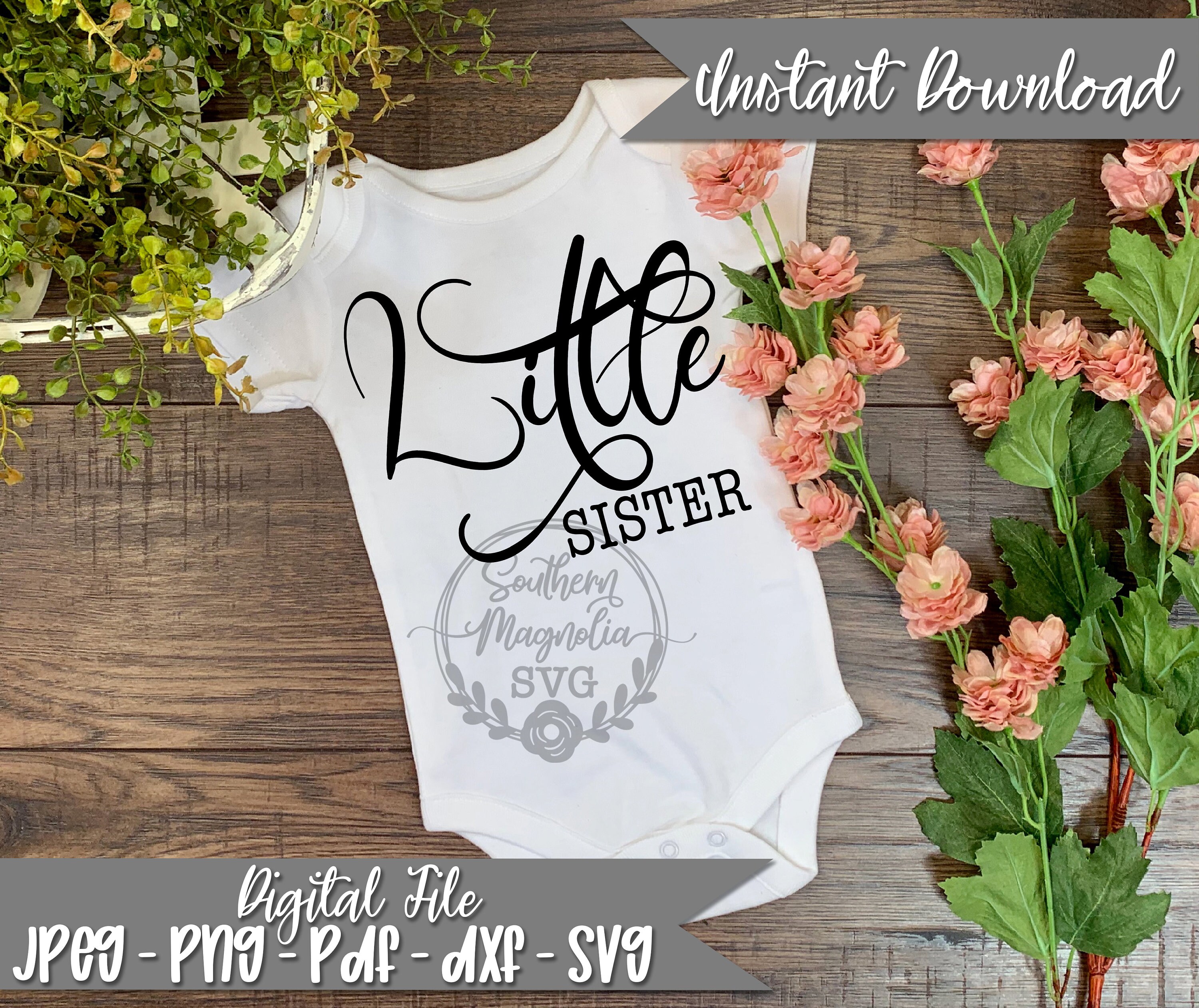 Little Middle Big Sister SVG Bundle Little Sister Big | Etsy