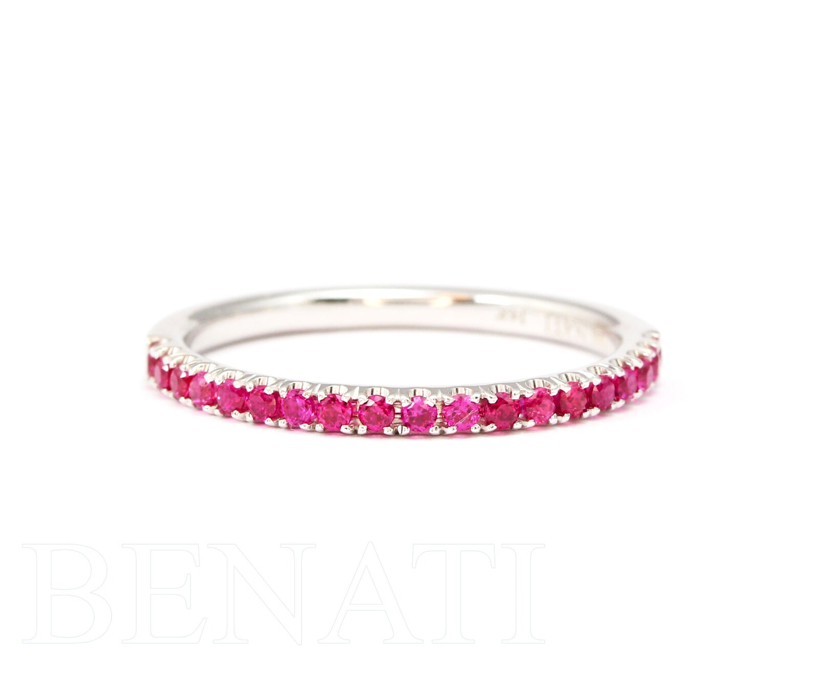 Ruby Eternity Band Ruby Ring Eternity 1.5 mm Wedding Band | Etsy