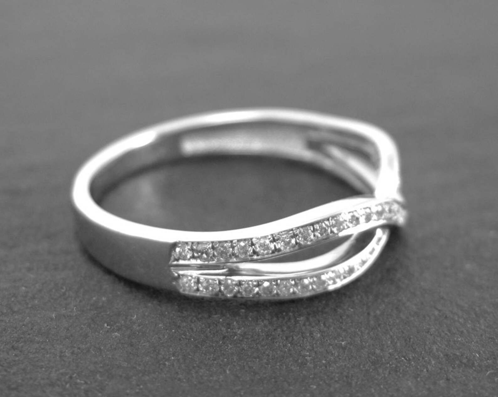 Diamond Infinity Ring Diamond Infinity Knot Ring Diamond | Etsy