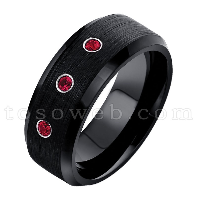 Tungsten Ruby Ring - Etsy