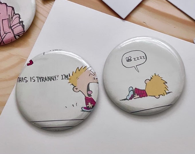 Calvin and Hobbes Enamel Pin - Etsy Canada