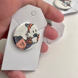 Calvin and Hobbes Set of 5 X 1.25” Authentic Comic Book Button Pins ...