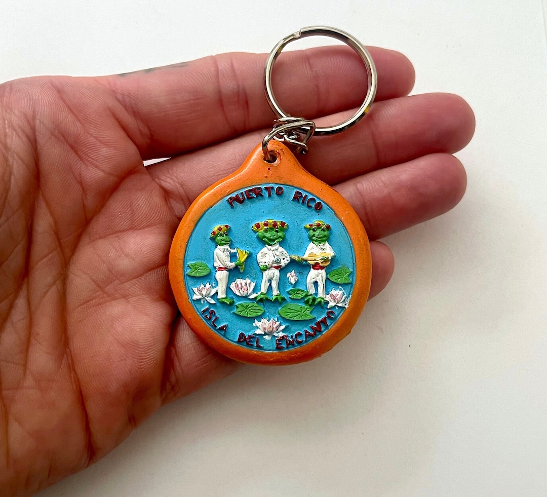 Vintage Orange Puerto Rico "isla Del Encanto" Frog Mariachi Jalisco ...