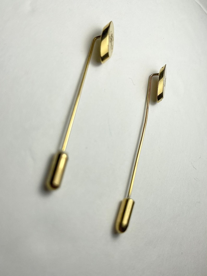 Vintage Gold-tone Initial Stick Pins - Etsy