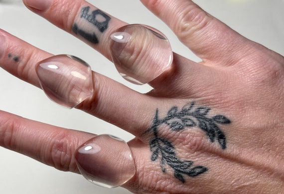 Polygon/diamond Shaped Plastic Lucite Rings **Please … - Gem