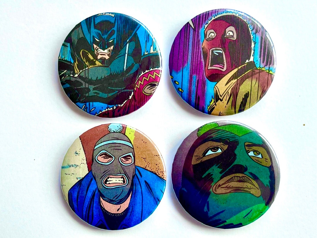 Handmade 2.25” 1994 Batman & Robbers Comic Book Pinback Button Pins - Etsy