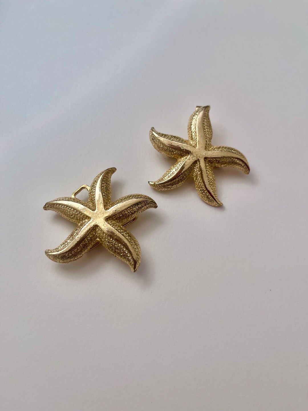 Vintage 1970s Jeanne Bouchever Gold-tone Starfish Interlocking Belt ...