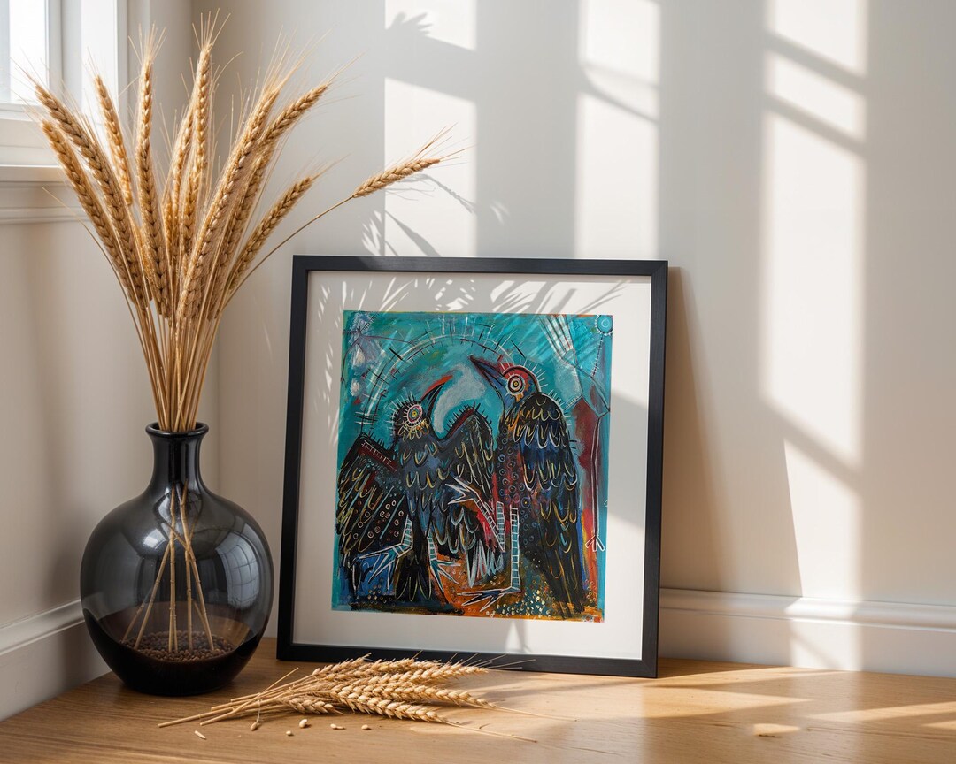 Shape Shifting Crows (2025) – 300 Mm Square Art Print - Etsy