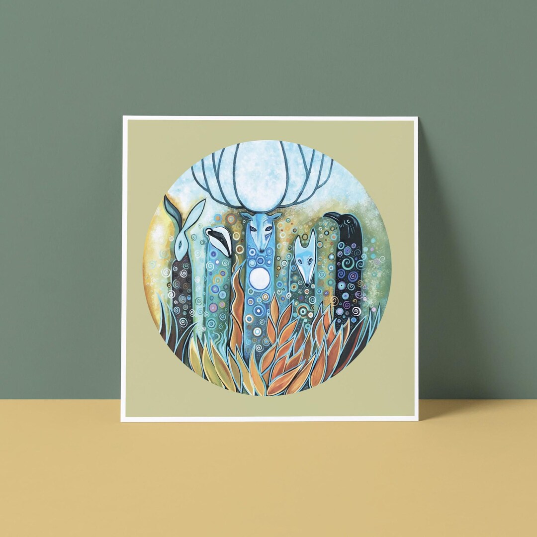 Greetings Card. Shapeshifters. Unique Shamanic Style Artwork - Etsy