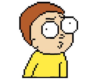 Pickle Rick PDF Cross Stitch Pattern | Etsy