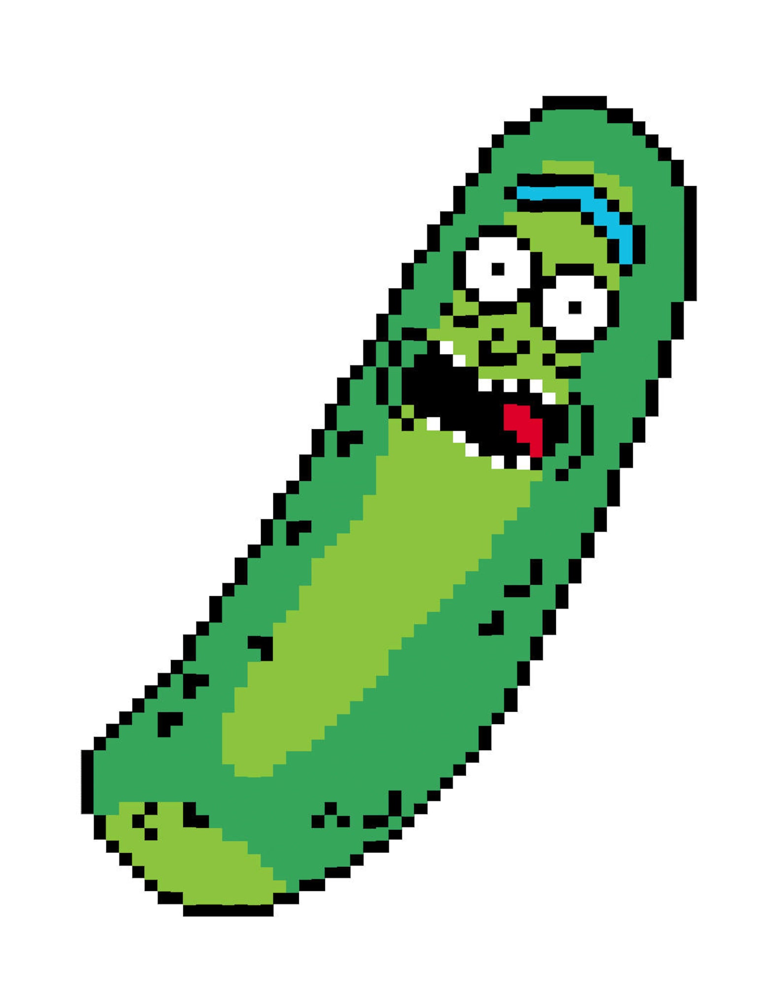 Pickle Rick PDF Cross Stitch Pattern - Etsy