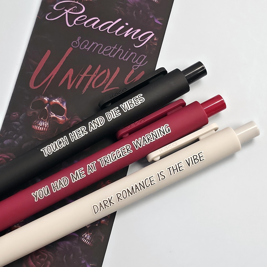 Dark Romance Pen Set | Bookish Gift for Dark Romance Readers | Spicy ...