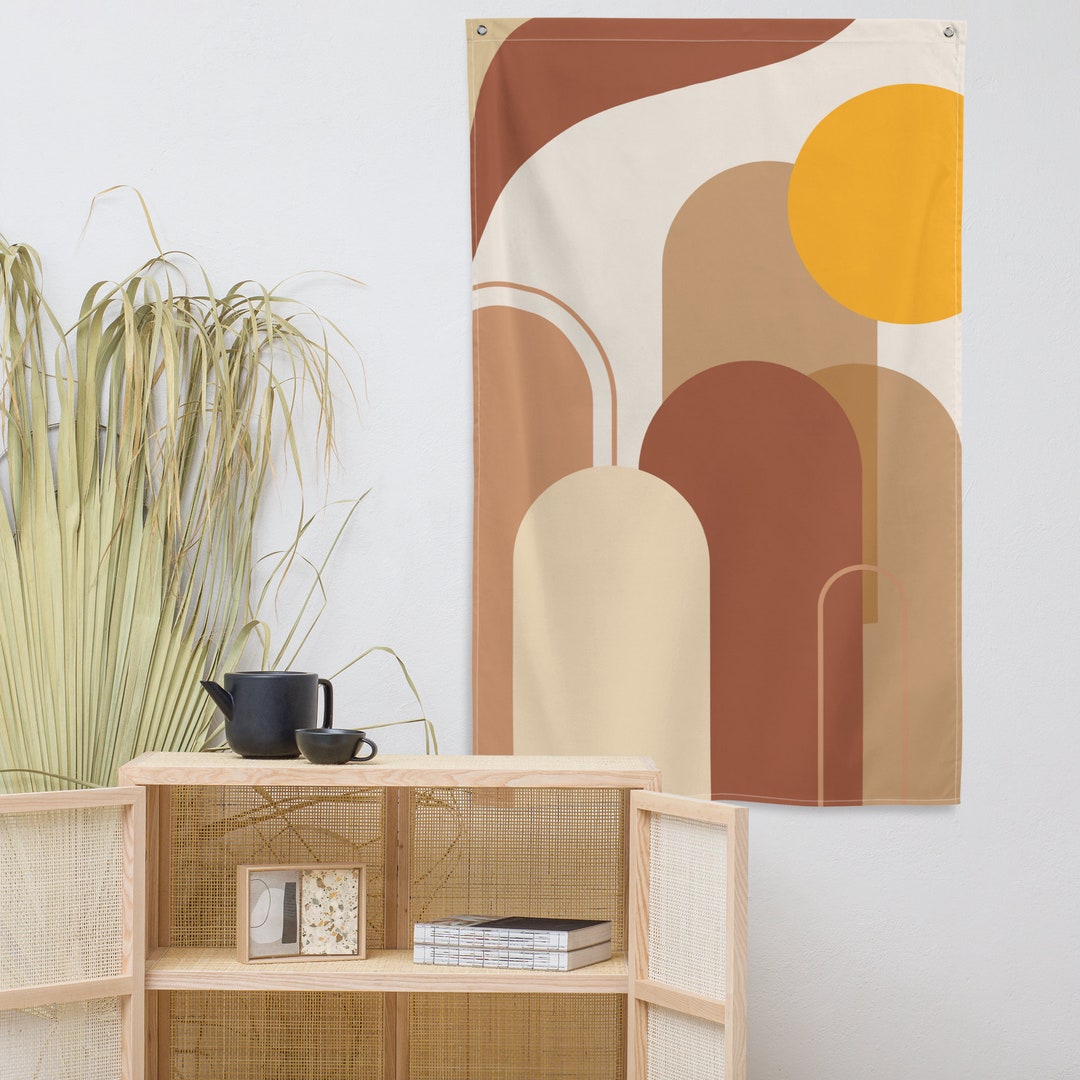 Boho Flag Wallhanging Bohemian Flag Home Decor Modern Boho - Etsy