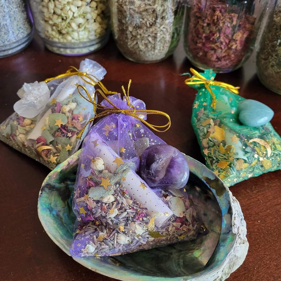 Herbal Bath Mix w/ Crystal Luxury Bath Soak Herbal - Etsy