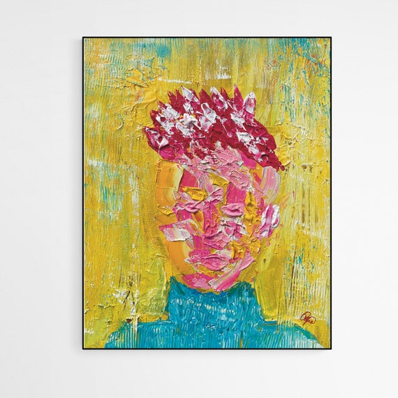 Oil Painting 3D Abstract Face Painting Abstract Faceless Portrait No ...