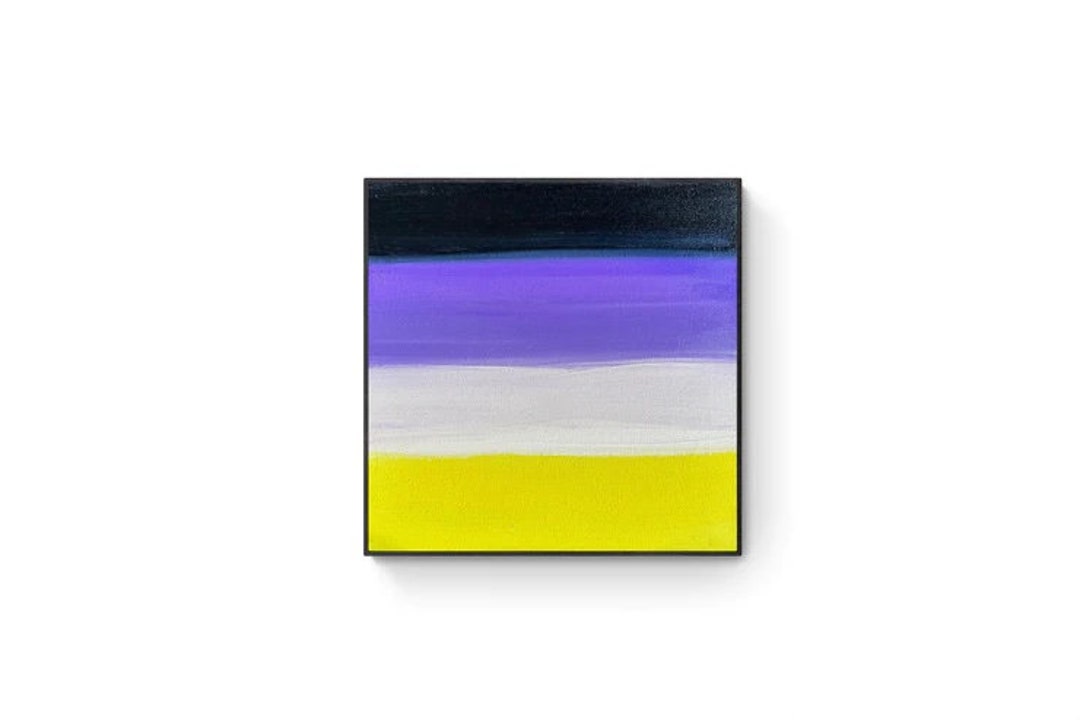 Non Binary Pride Flag Art, Pride Painting Art, LGBTQ Gift, Queer Gay Art, Painted, Pride Flag ...