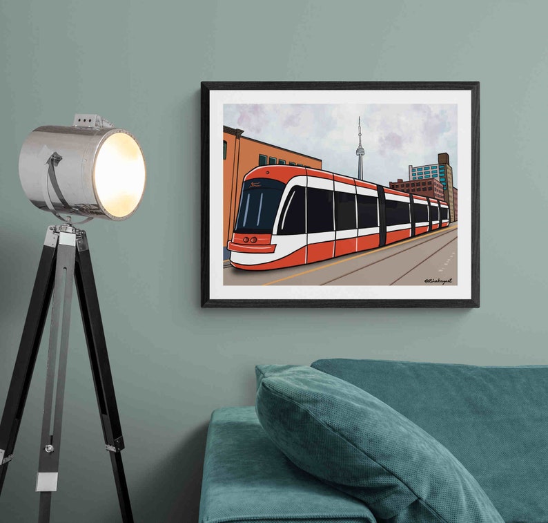 Toronto Street Art Toronto Streetcar Print TTC Memorabilia | Etsy