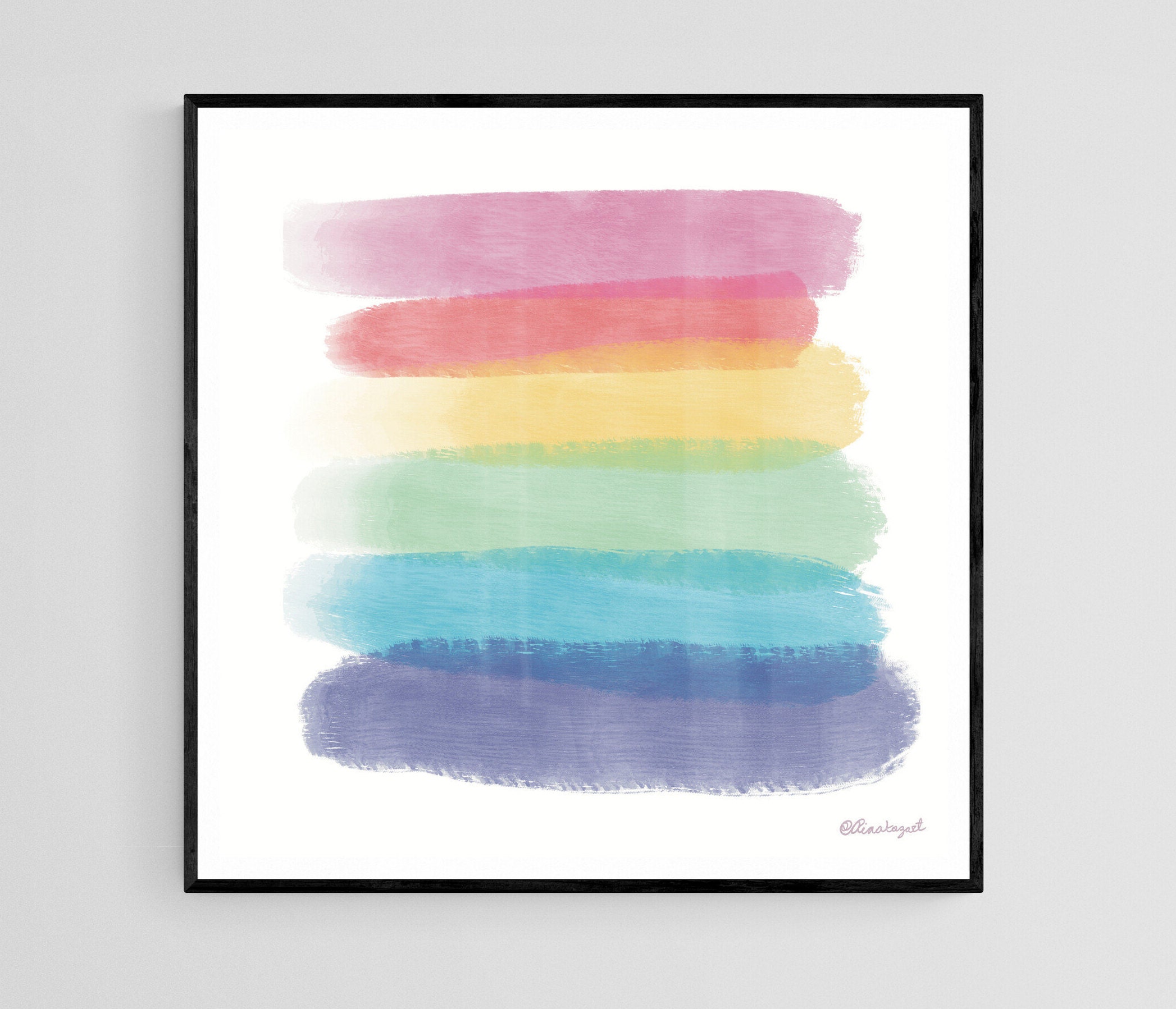 Pride Painting Art, Pride Art Print, LGBTQ, Pride, Gay Flag, Gay Pride ...