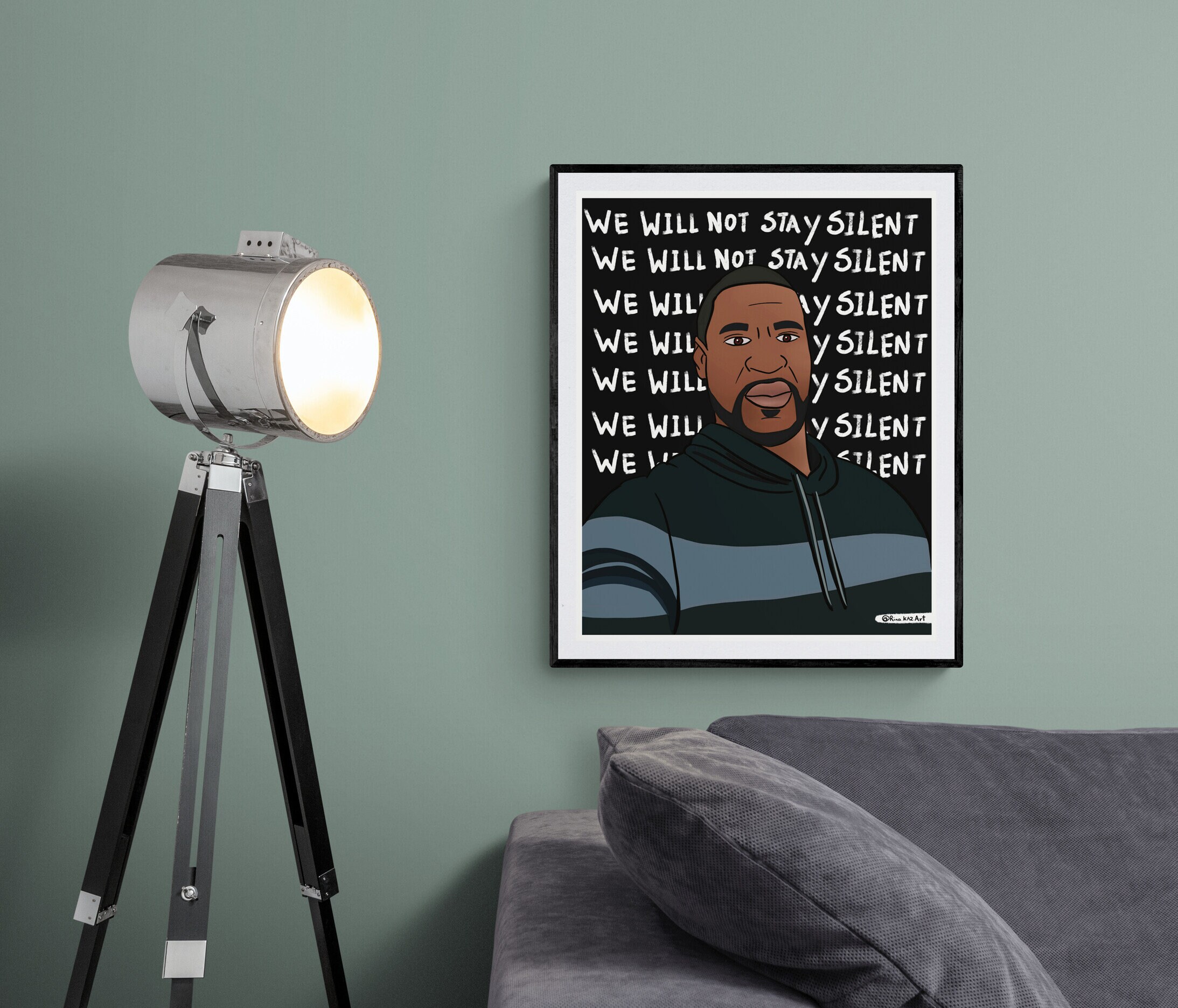George Floyd Art Print, George Floyd Illustration, George Floyd Poster ...